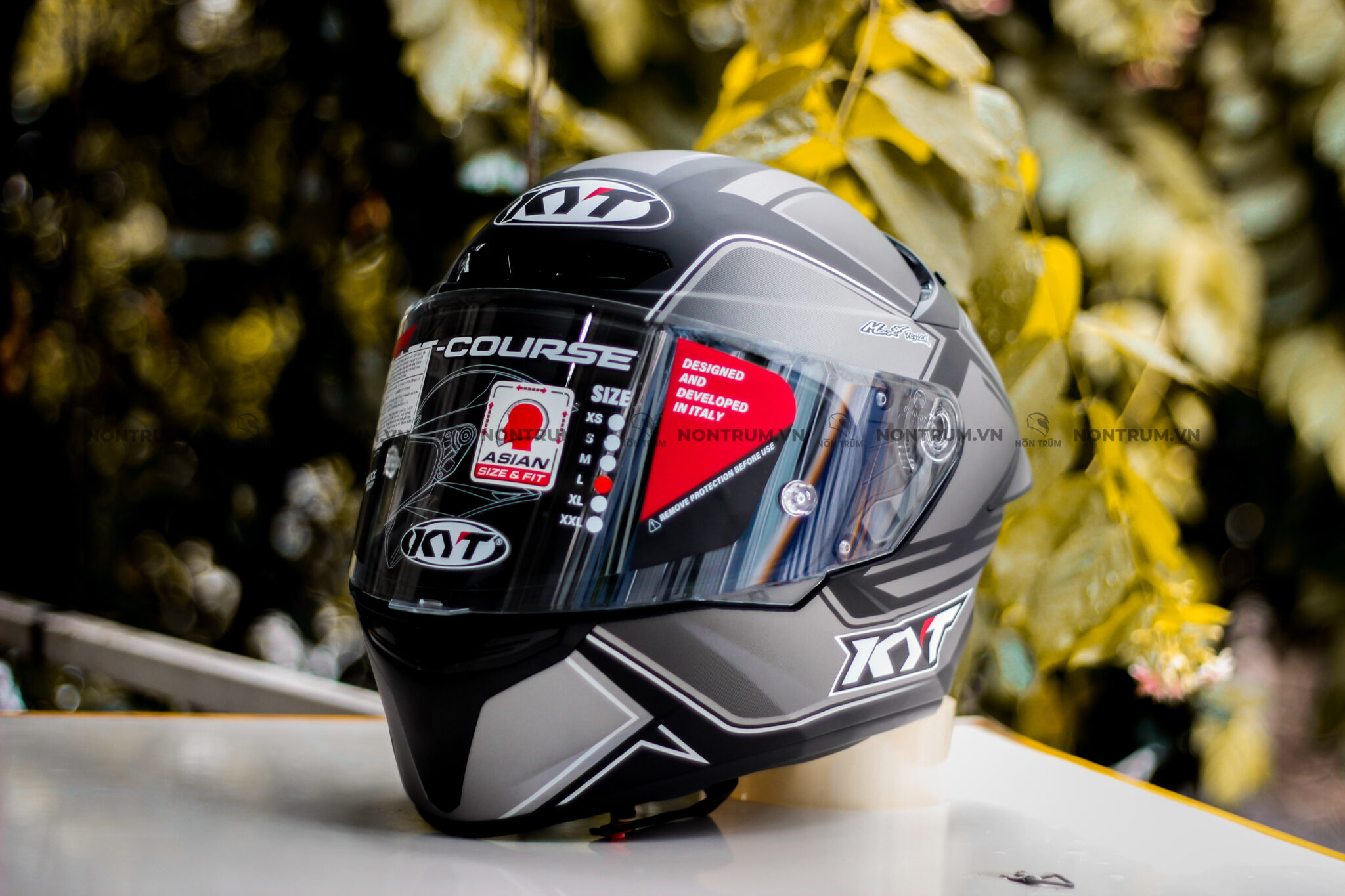 Fullface KYT TT-Course Tourist Grey Chính Hãng 2021